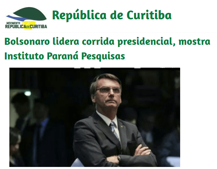 República de Curitiba divulga pesquisa realizada no Estado de São Paulo ...